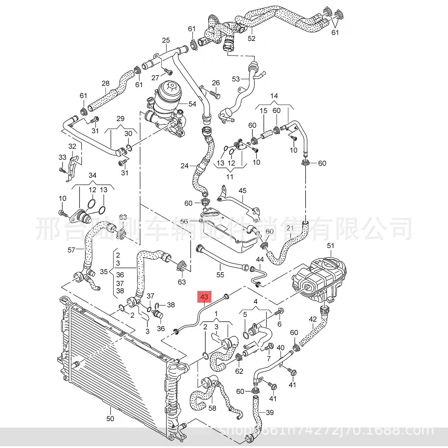 4G0121081EJ、4G0121081AE冷却系统通风软管水管废气管排气管油管-阿里巴巴