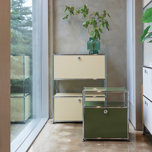 usm柜子ins不锈钢模块北欧家用展示架餐边柜床头柜斗柜客厅收纳柜-阿里巴巴