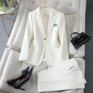 西装套装女春秋2024新款高端气质职业正装长袖西服外套面试工作服-阿里巴巴