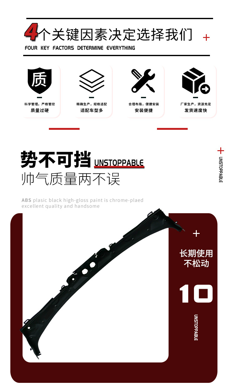 适用于宝马3系F35雨刮导流板 挡风玻璃集雨板前围盖板51717258177-阿里巴巴