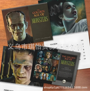 跨境新品Monsters of the Golden Age Calendar 2025黄金时代怪物-阿里巴巴