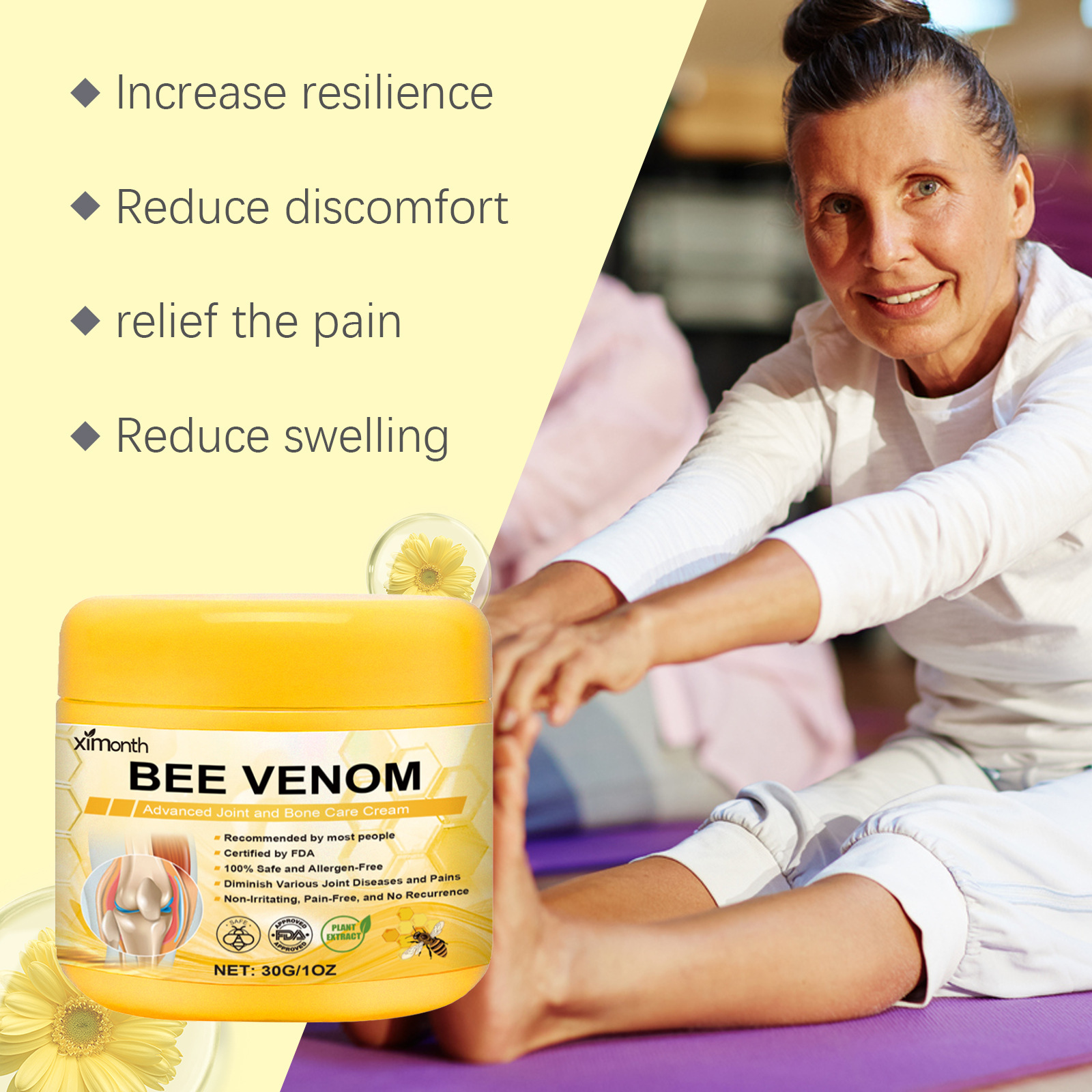 Bee Venom Advanced Joint and Bone Therapy Cream蜂毒关节霜-阿里巴巴