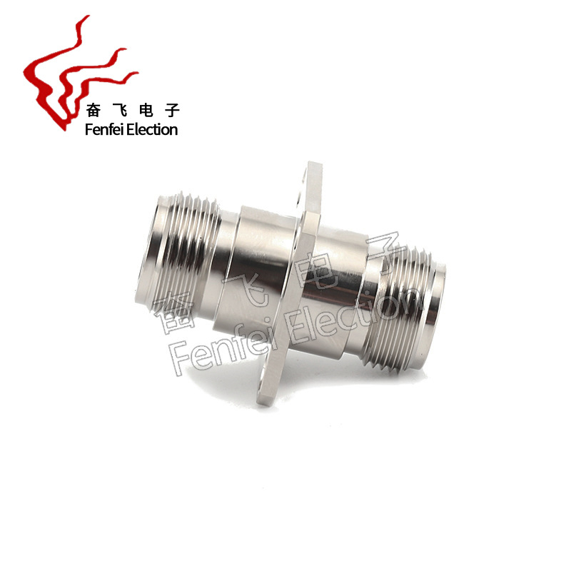 射频转接头 N型母头双通 N-KKF法兰方板(N母头转N母头)N-50KKF-阿里巴巴