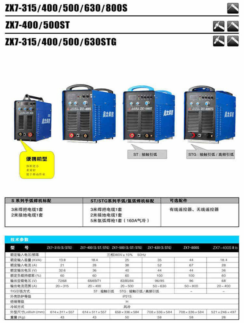 奥太手工弧焊机ZX7-400S/500S/630S/1000S重工业碳弧气刨机-阿里巴巴