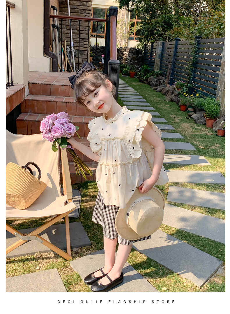 女童夏装套装2023新款洋气儿童夏季网红时髦童装小女孩休闲两件套-阿里巴巴