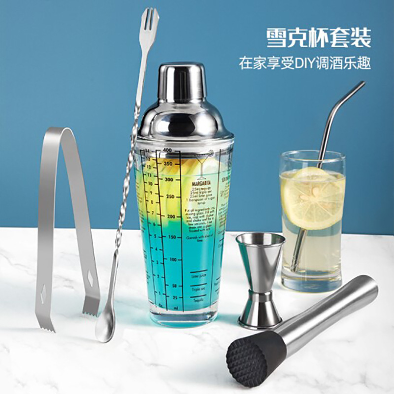 跨境新品 调酒器套装 雪克杯 摇酒器不锈钢调酒杯鸡尾酒摇酒壶-阿里巴巴