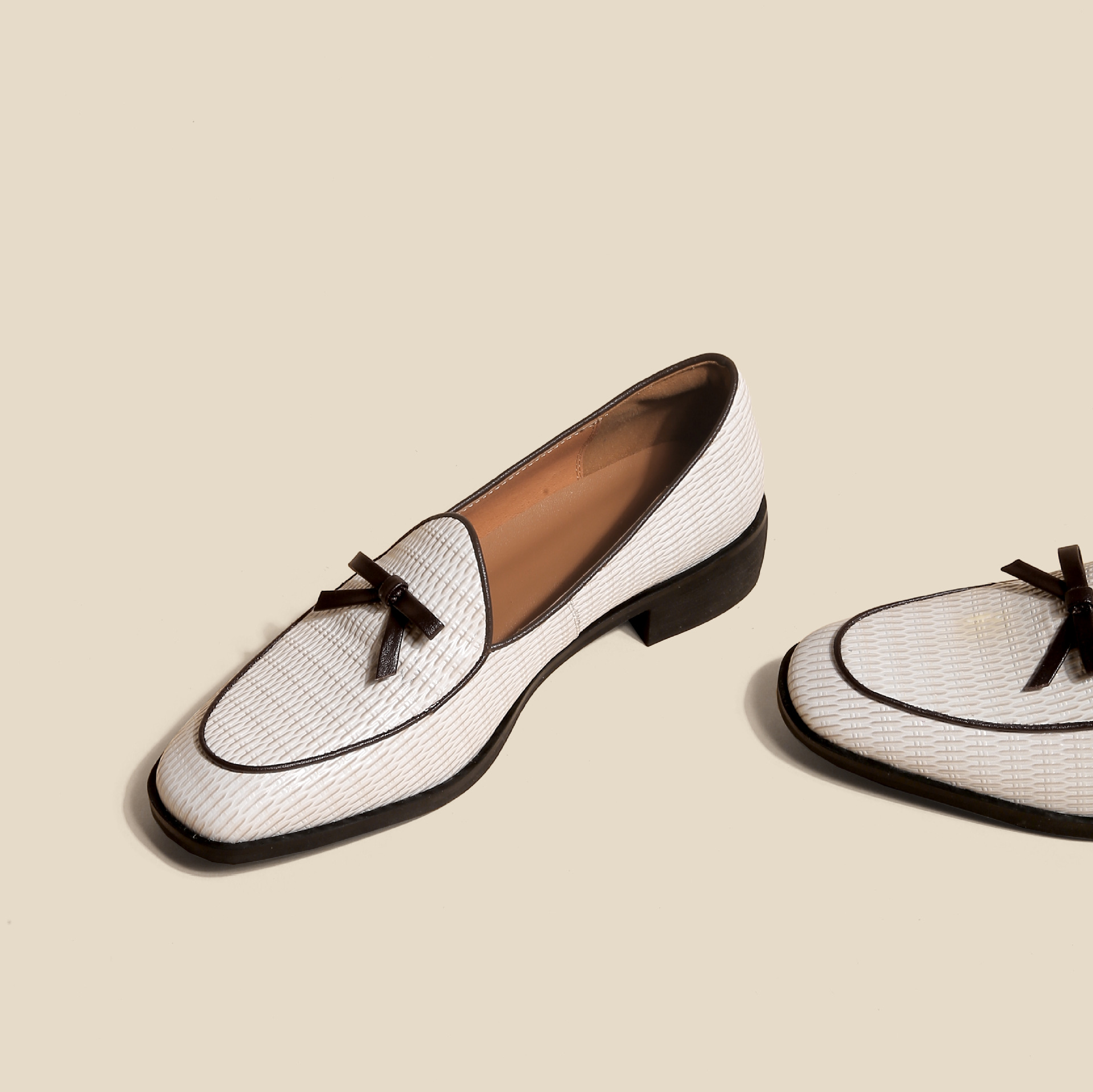 CHIKO Anahi Square Toe Block Heels Loafers Shoes