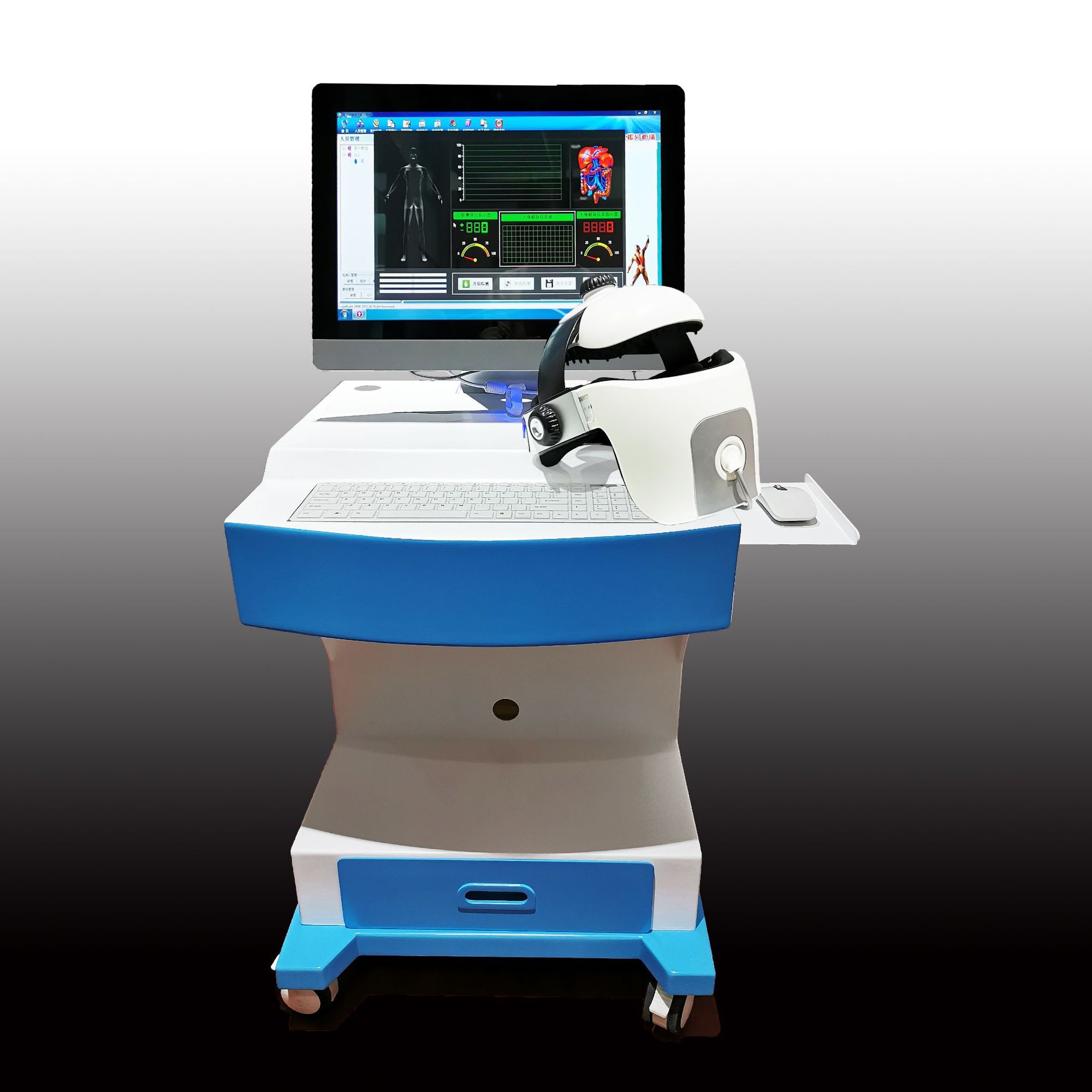 19寸AI智能健康检测仪AI量子亚健康检测仪身体健康体检电脑一体机-阿里巴巴