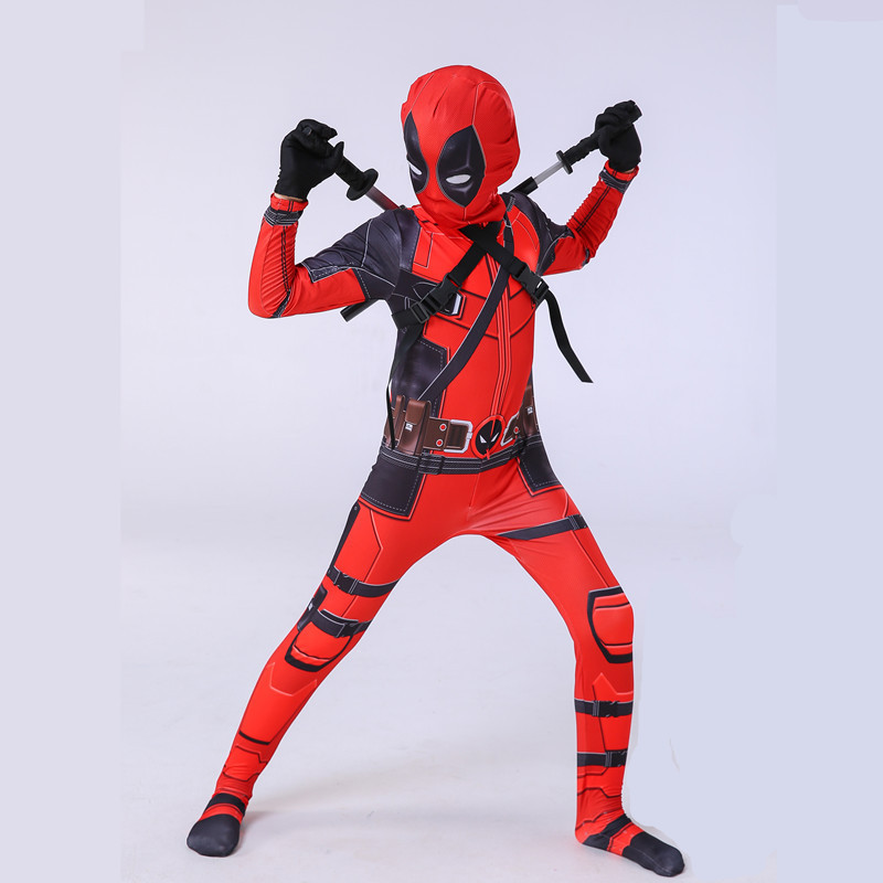 Deadpool死侍连体紧身万圣节蜘蛛侠cosplay服装成人套装超级英雄-阿里巴巴