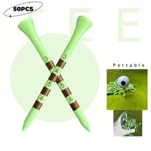 100pcs高尔夫球tee绿色条纹竹钉球tee高尔夫下场配件-阿里巴巴