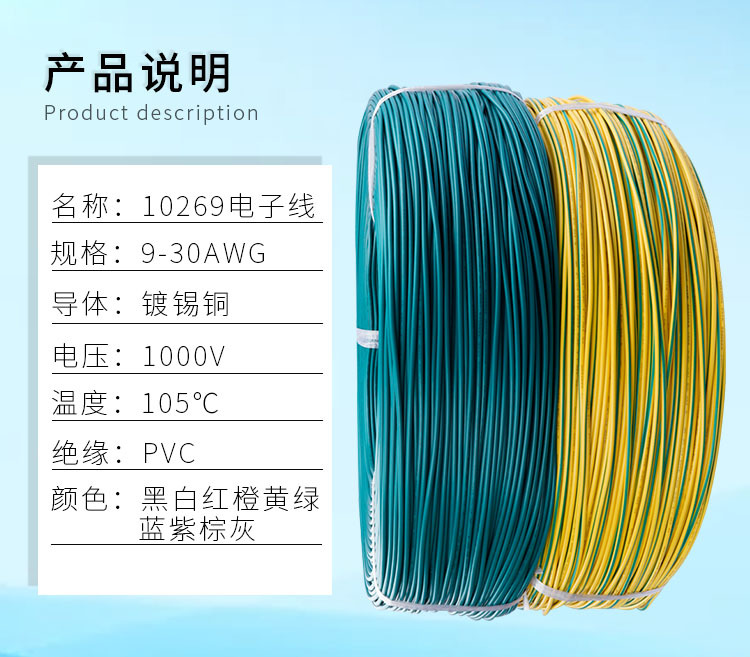 新能源电缆UL10269#10AWG 高压1KV 阻燃105℃电器内部配线有现货-阿里巴巴