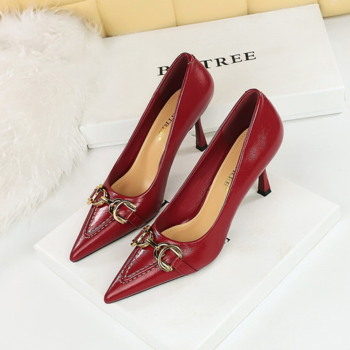 886-2 Vintage European and American style high heels for women's shoes ...
