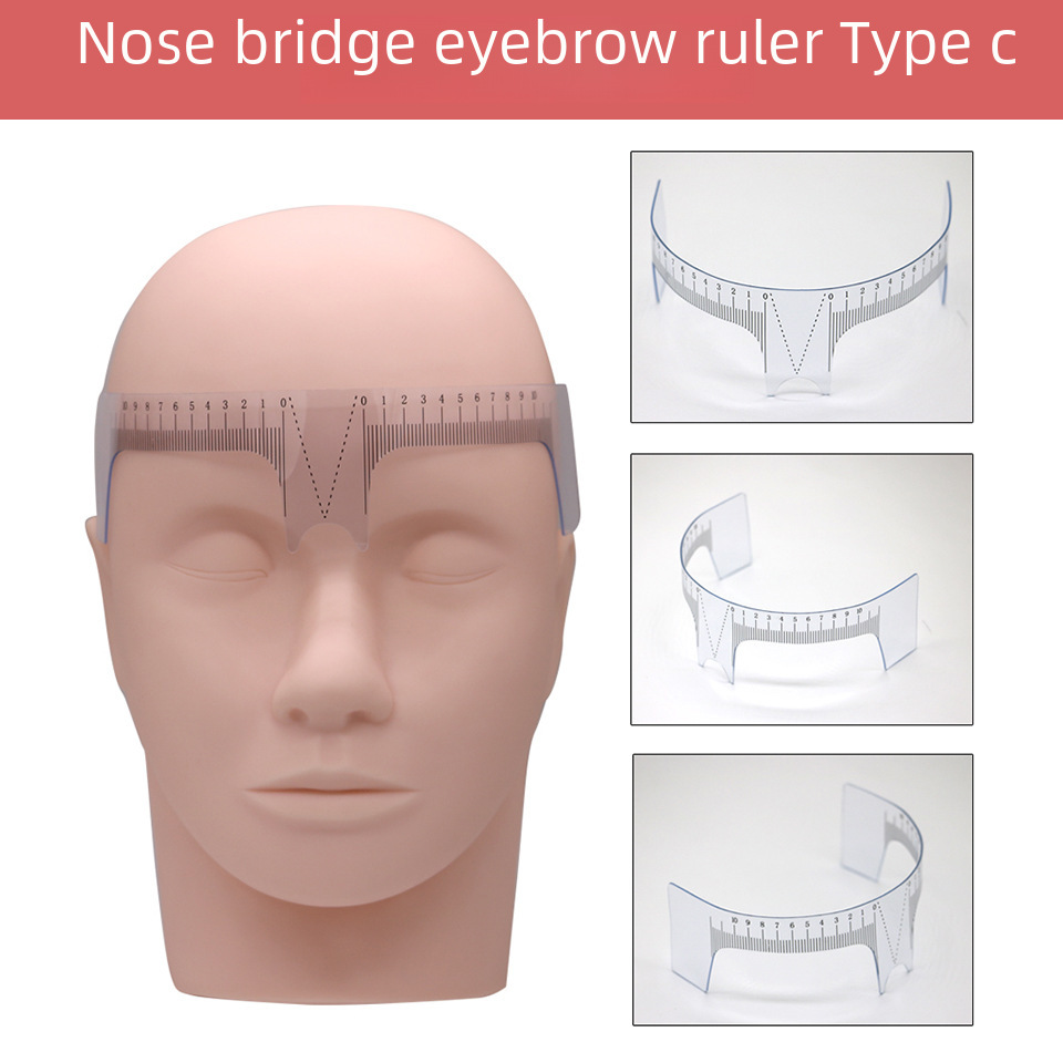 Tattoo mask ruler standard ruler tattoo eyebrow positioning ruler ...
