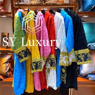 Luxury Plush Unisex Bathrobe with Sash Pockets Long Sleeves-阿里巴巴