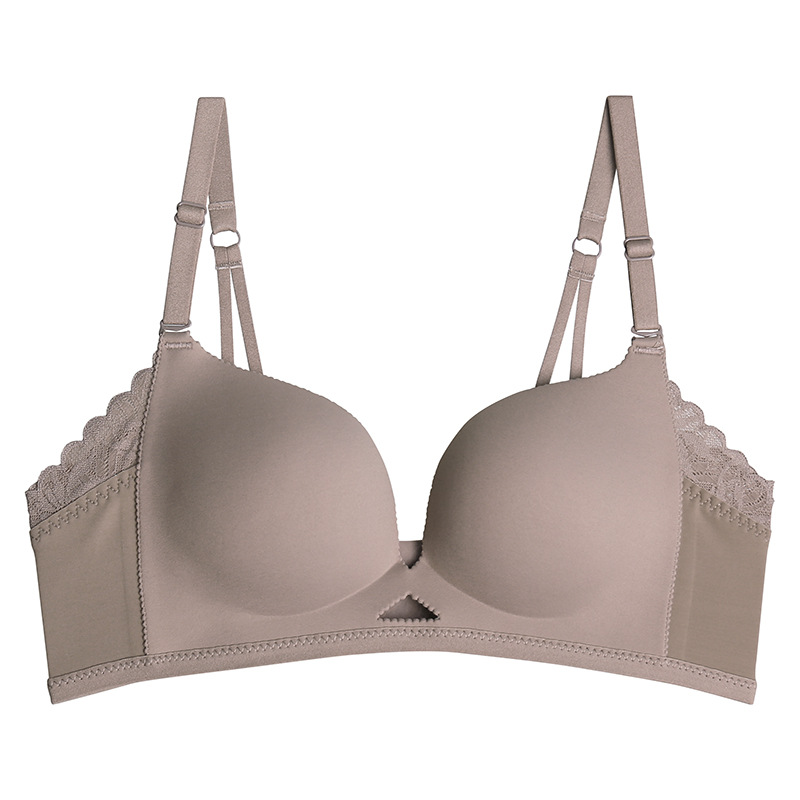 Original Glow No Mark Naked One-piece Commuting Simple Bra Thin Gather ...