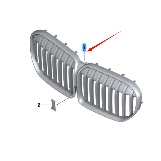51138096133 适用于宝马BMW 7系G11G12 中网 亮黑-阿里巴巴