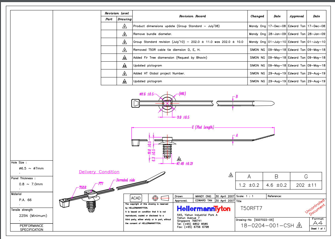 156-00289海尔曼太通圆盘杉树头分体式固定卡扣扎带T50RFT7束线带-阿里巴巴