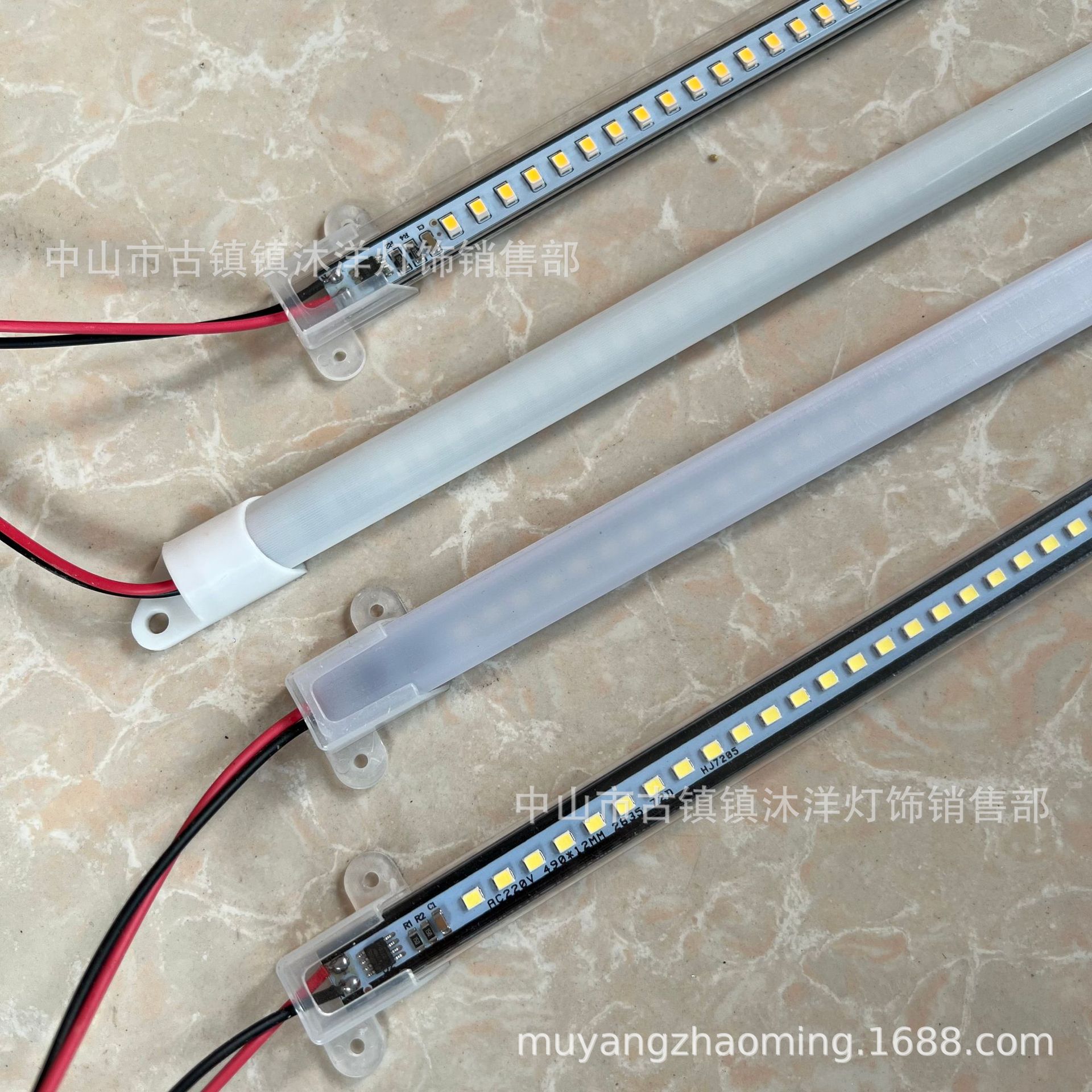 高压220V硬灯条led免驱动展柜LED灯带2835酒柜衣柜化妆柜货架灯条-阿里巴巴