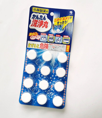 日本原装小林下水道马桶地漏排水管除臭疏通清洁洗净丸12粒新款-阿里巴巴