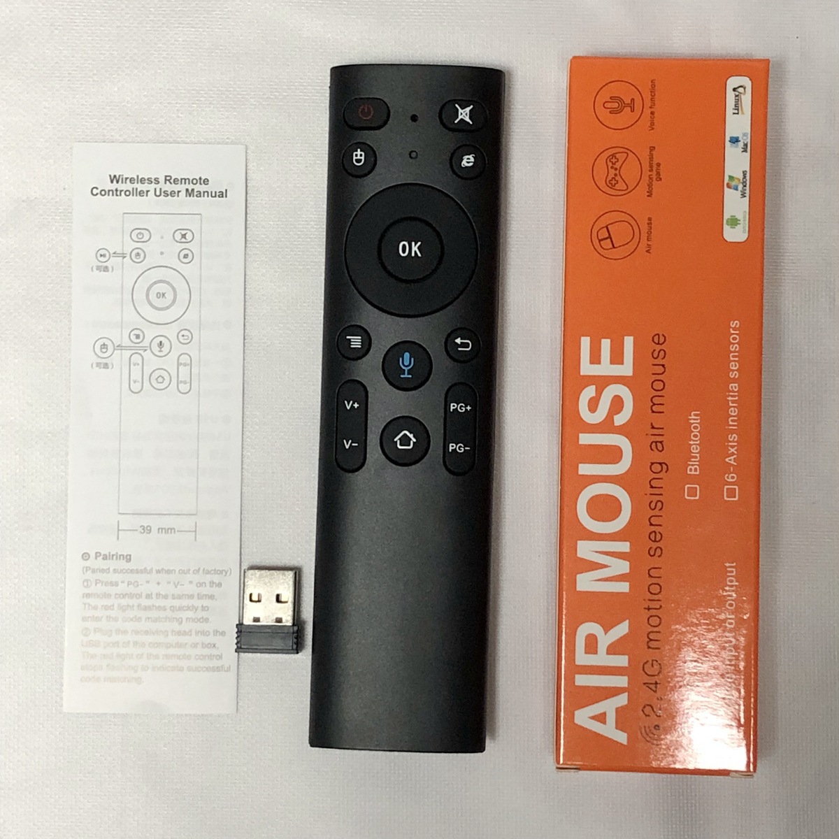 Q5+2.4g遥控器无线智能飞鼠遥控器带红外学习remote conrtol跨境-阿里巴巴