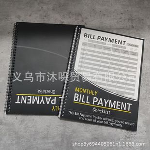 Bill Payment Tracker每月账单付款清单日记 账单支付追踪笔记本-阿里巴巴