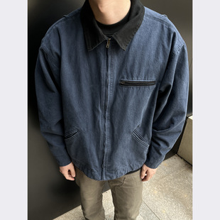 美式复古cleanfit底特律夹克J01帆布做旧J97工装外套男潮流秋上衣-阿里巴巴