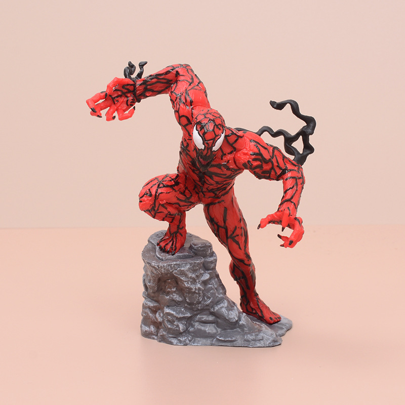 Spider-man Venom Anti-hero Venom Red Slaughter Statue Scene Model Boxed ...