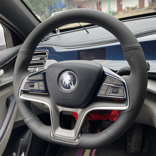比亚迪秦plus宋plusDMi驱逐舰05护卫舰07 元plus专用手缝方向盘套-阿里巴巴