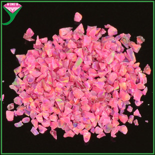 批发92种颜色多彩合成欧泊Opal原材料颗粒OP23深粉红蛋白石澳宝碎-阿里巴巴