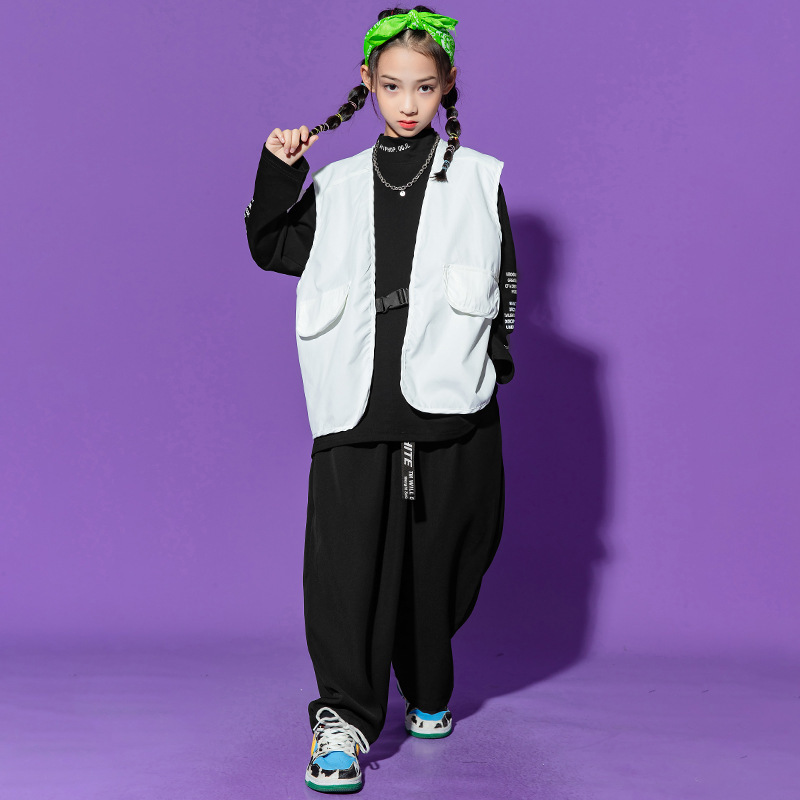 Modern jazz hip-hop street dance costumes for boys girls hip-hop rapper ...