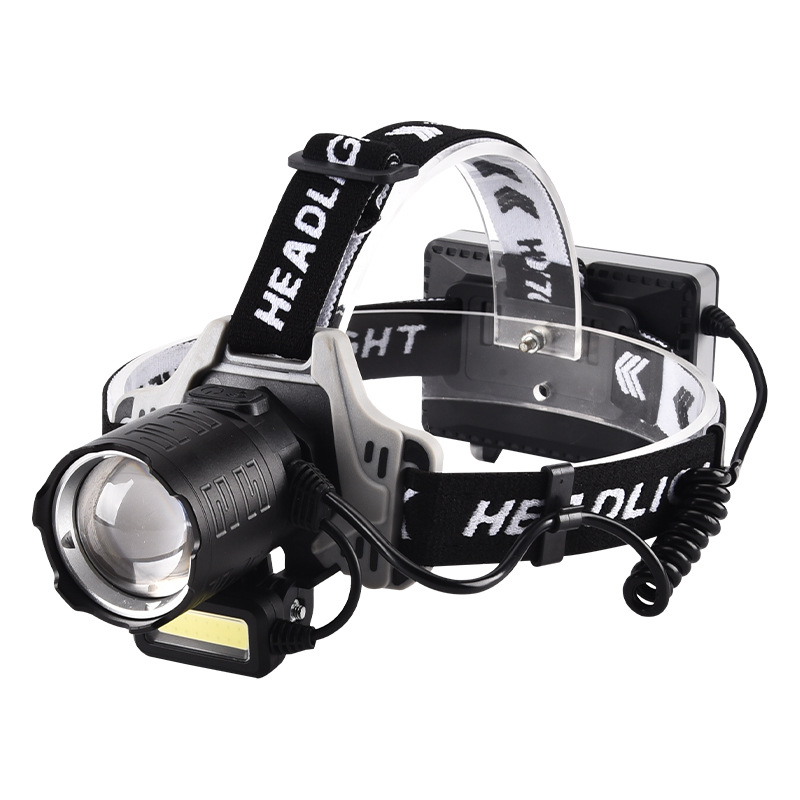 Cross-border new XHP99 strong light headlamp telescopic zoom induction ...