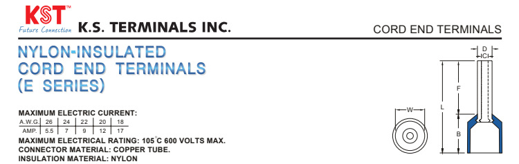 台湾KST健和兴E0206/E0208/欧式管型插针紫铜端子ROHS紫/浅蓝-阿里巴巴