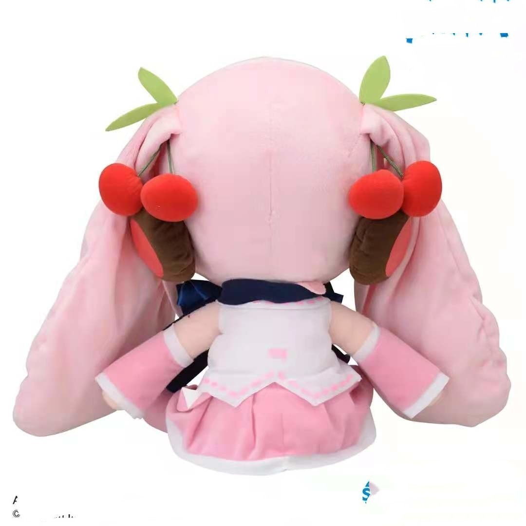 国版现货同款初音未来fufu玩偶蝴蝶结毛绒公仔动漫生日礼物限量款-阿里巴巴