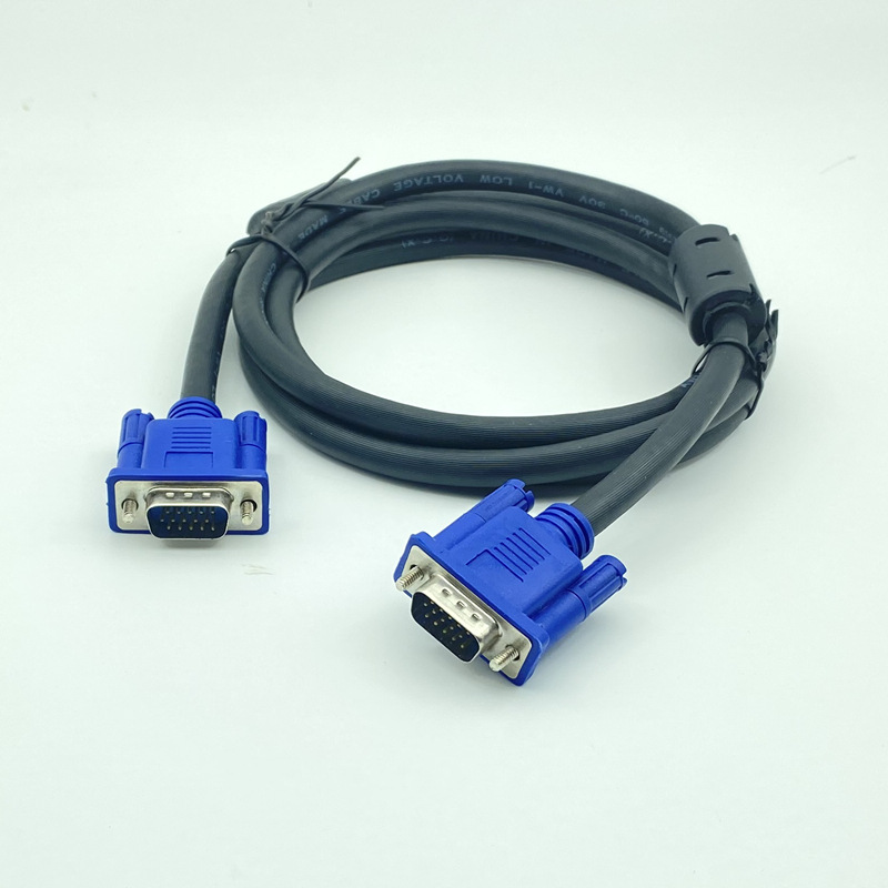 足米加粗VGA3+6线 带屏蔽电脑电视显示器投影机视频高清线vga线-阿里巴巴