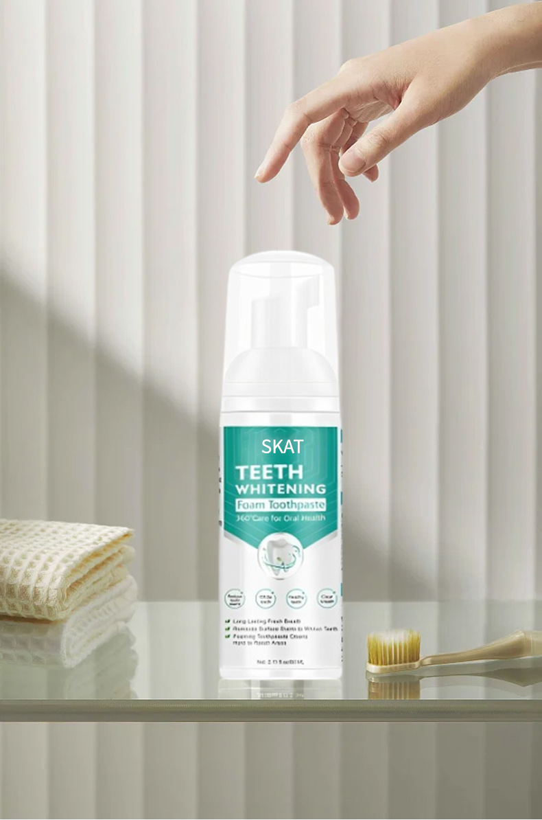 全英文SKAT泡沫牙膏清洁牙齿护理清新口气 Foam toothpaste 批发-阿里巴巴