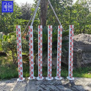 水位尺不锈钢圆柱水尺水库水位测量尺水位线标尺水位标尺水尺一根-阿里巴巴