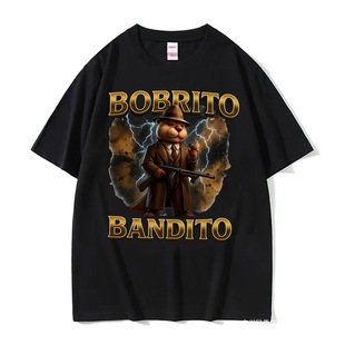 Italian Brainrot T Shirt Bobrito Bandito Funny Beaver Meme T-阿里巴巴
