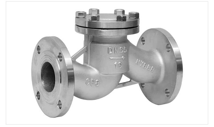 丁一不锈钢法兰立式止回阀 H41W-16P中型弹簧式止回阀dn50-阿里巴巴