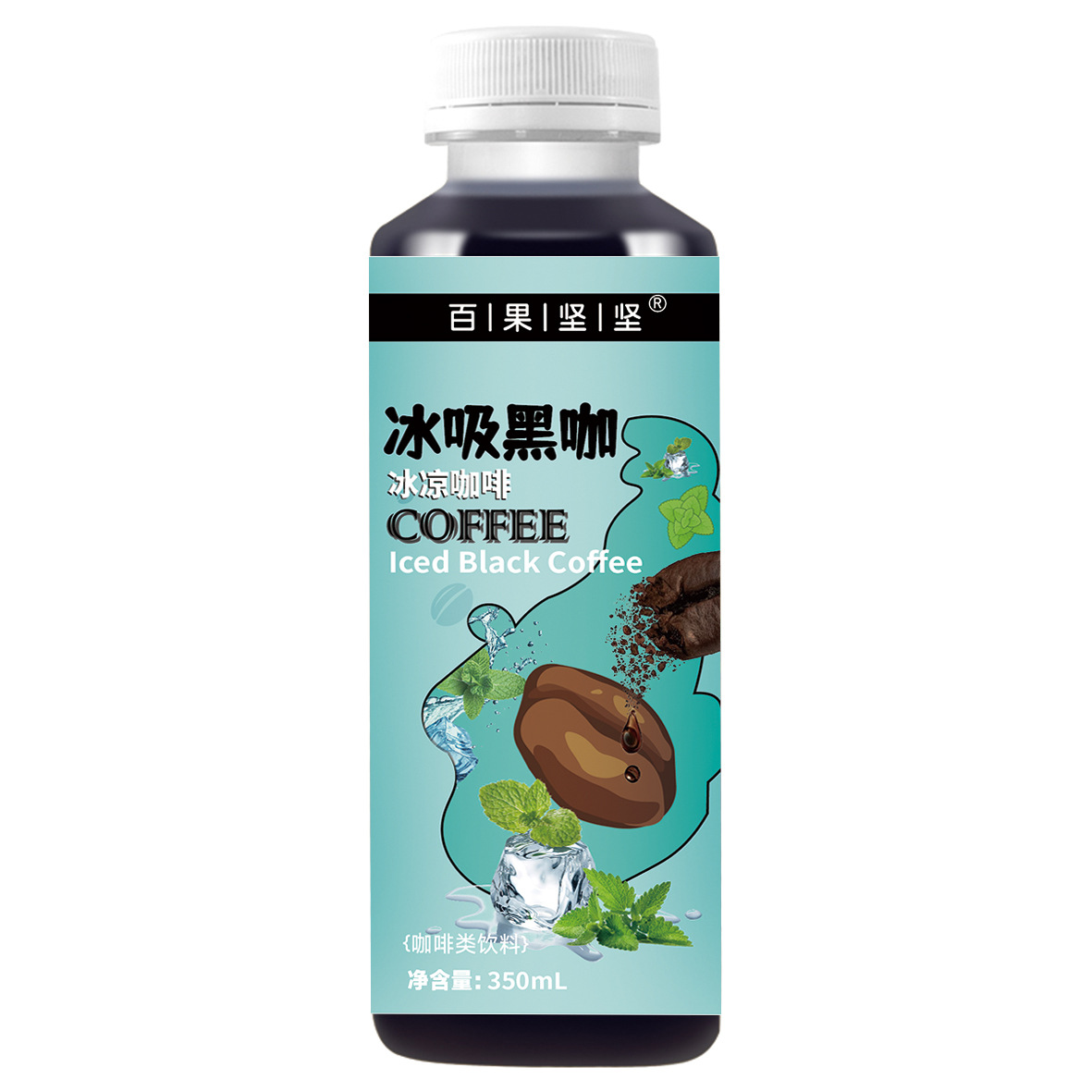 Baiguo Jianjian Ice Black Cafe Wholesale Mint Coffee 350ml/Bottled ...