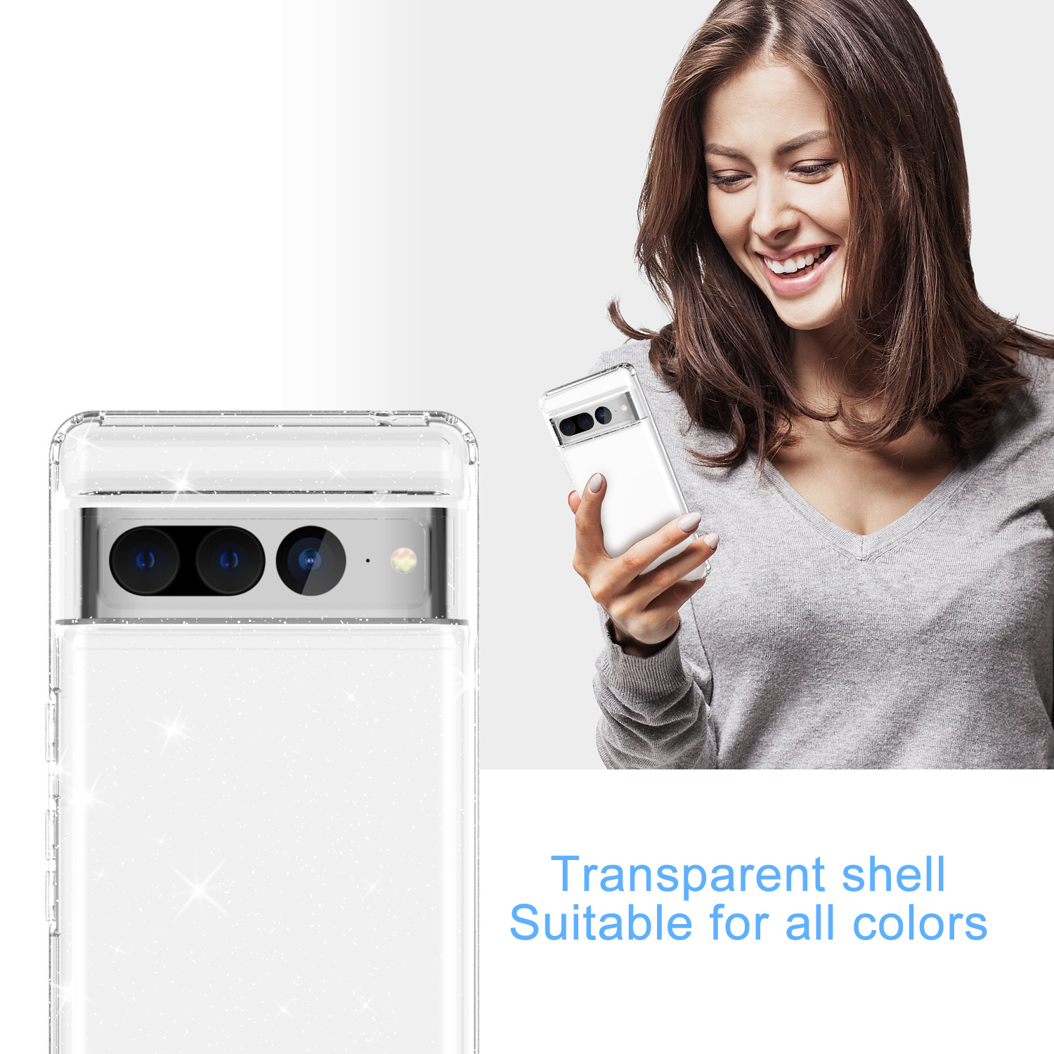 适用谷歌7谷歌7pro谷歌6谷歌6pro防摔透明注粉外贸亚马逊跨境热销-阿里巴巴