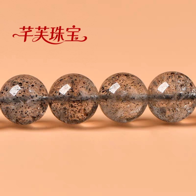 天然黑草莓晶散珠黑加仑水晶圆珠饰品配件串珠多宝diy手串配饰批-阿里巴巴