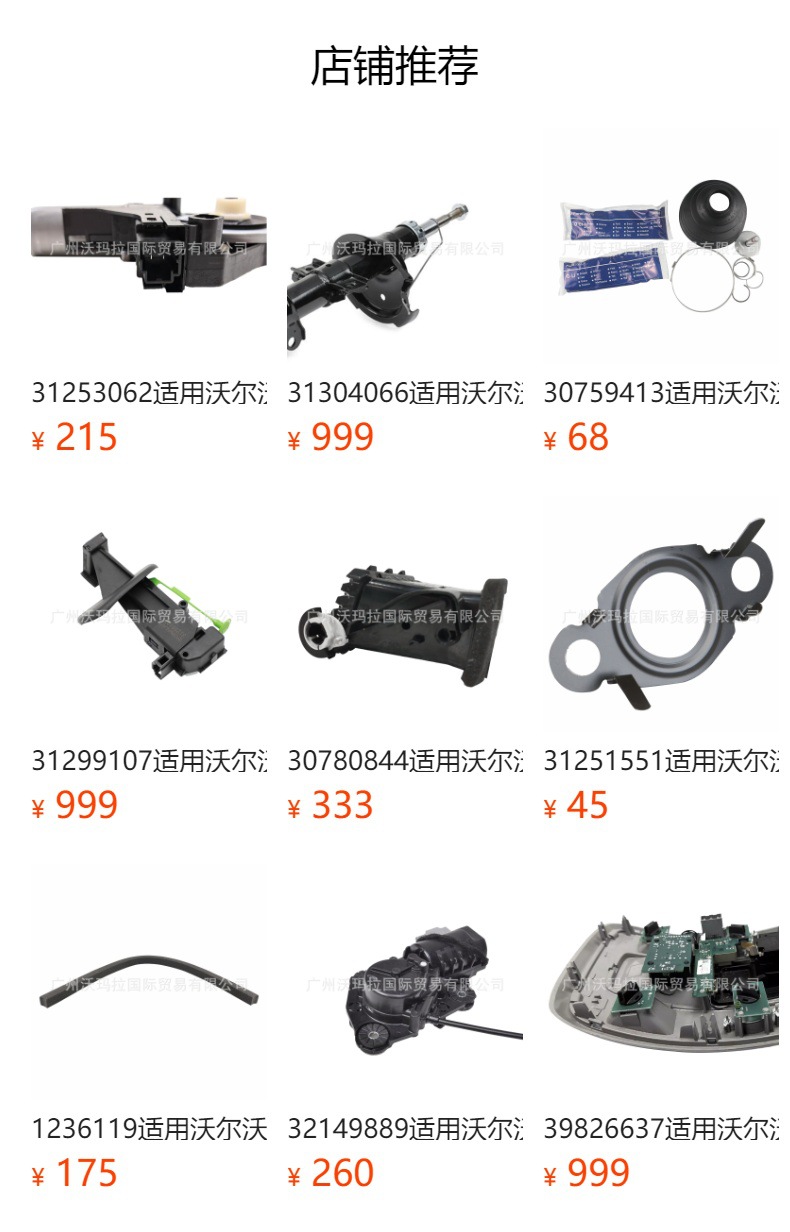 31298784适用沃尔沃S80 S40 C70 右前门防撞条31298382 31298366-阿里巴巴