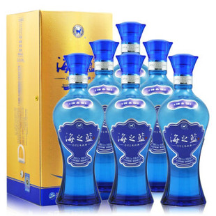 正品保证蓝色经典海之蓝浓香型白酒52/42度480ml单瓶整箱装批发-阿里巴巴