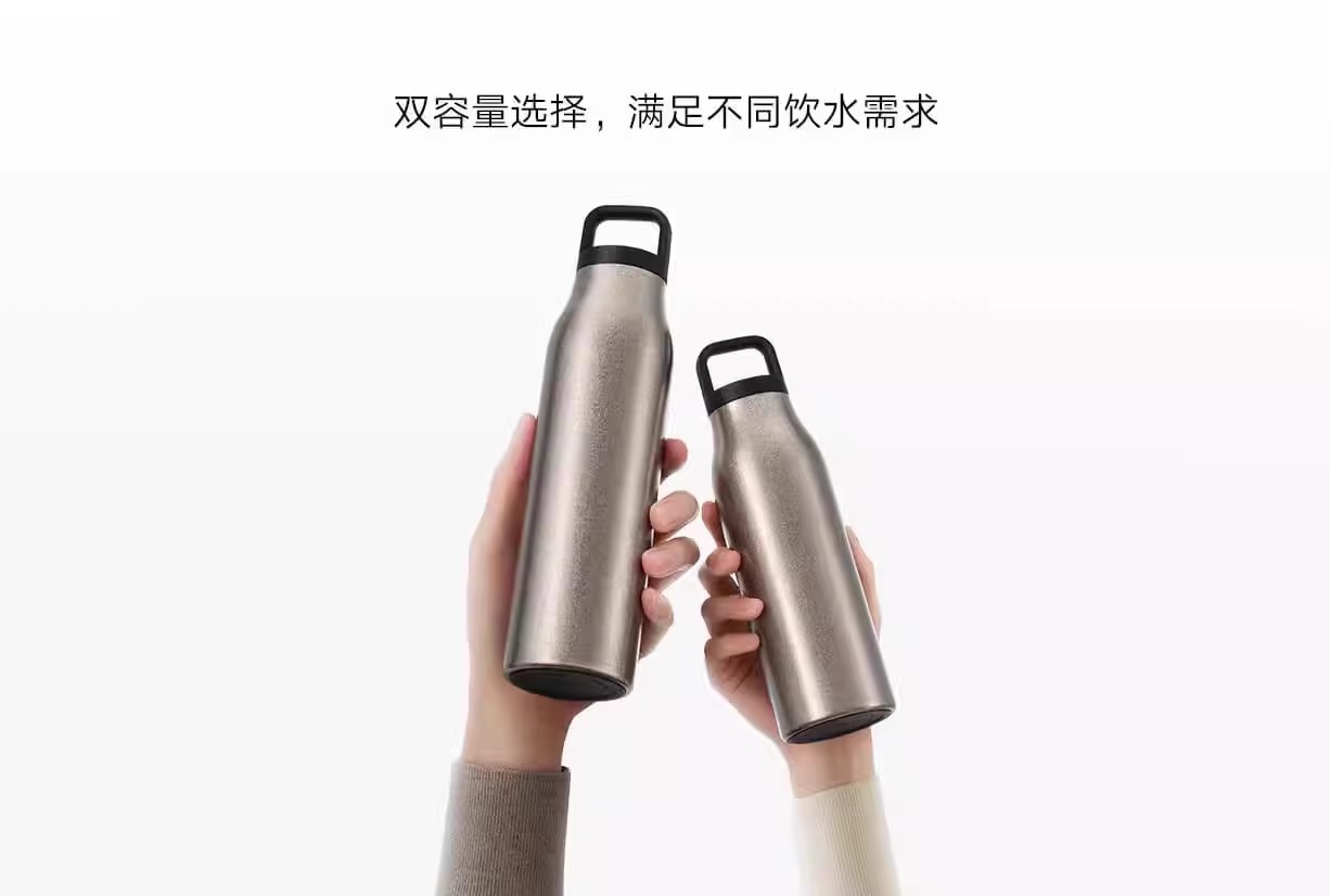 米家纯钛保温杯G便携内胆抗菌长效真空保温保冷热饮冰饮杯-阿里巴巴