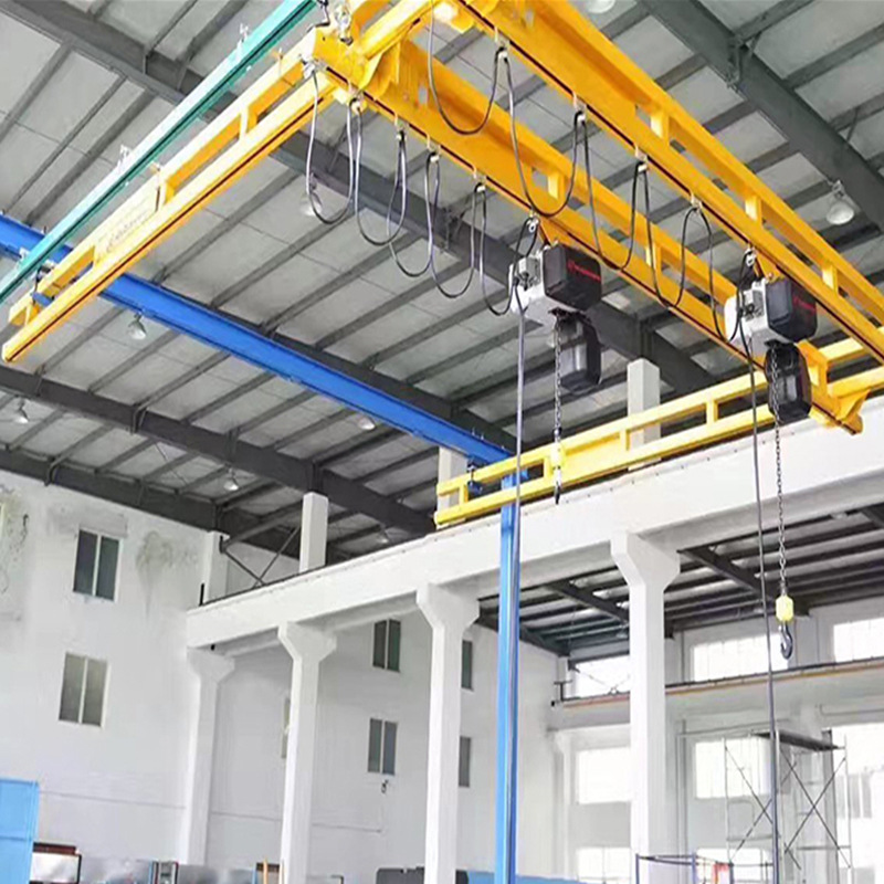 0.5t组合式悬挂单梁行车电动双梁KBK轨道桁架1t轻小型KPK柔性轨道-阿里巴巴