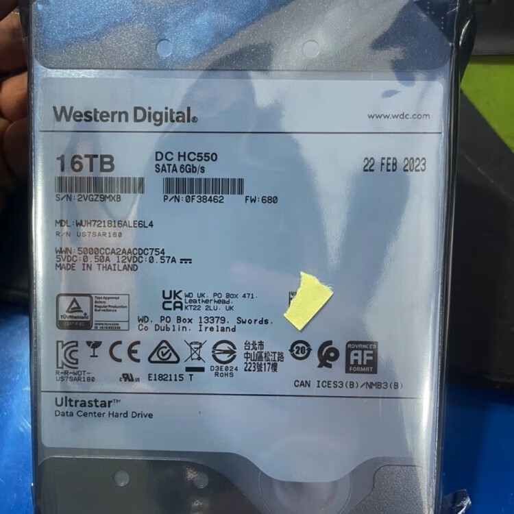 全新正品西数HC550 WUH721816ALE6L4 16TB 6Gb企业级硬盘16T-阿里巴巴