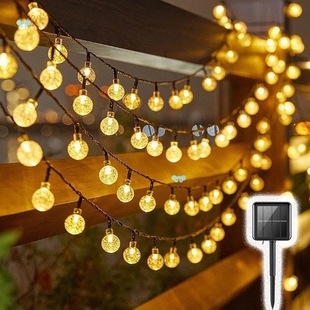 1pc Solar Crystal Ball Fairy String Lights 5M20L Outdoor-阿里巴巴