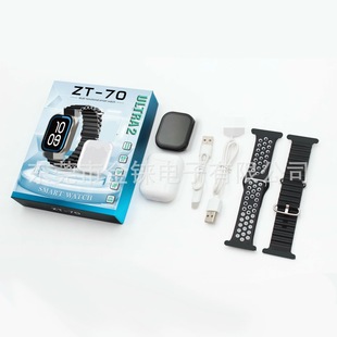 智能手表zt70华强北新品蓝牙s9灵动岛跨境专供2in1智能手表批发-阿里巴巴