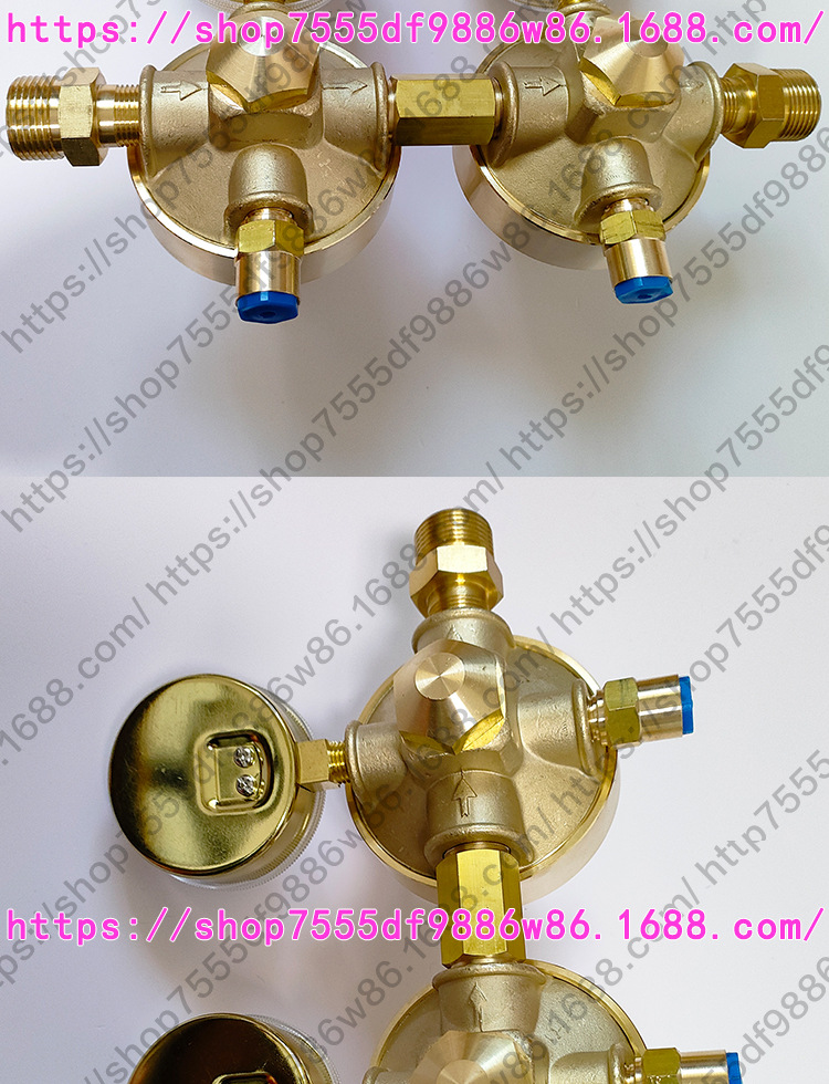 YQJ-11双极双表氮气氩气氢氧气体管道减压阀管路减压器全铜YQY-11-阿里巴巴