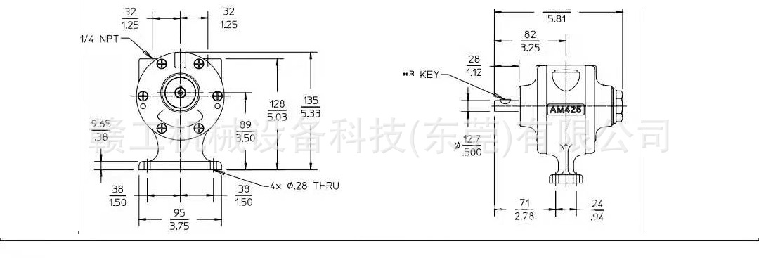 4AM-V（AM410）基本安装式叶片式气动马达 赣工/GANGONG品牌,,厂家价格,气动装置,赣工机械设备科技（东莞）有限公司-中国泵阀网 ...